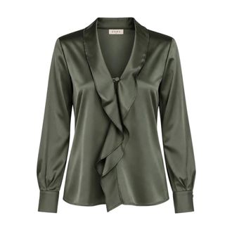 Marella Blouse Emmaggravi - Femme - Blouses et Chemises - Vert - Taille: 44 FR