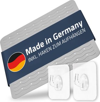 Ridder Duscheinlage Playa ca. 54x54cm, grau, 100% TPE | Made in Germany Duschmatte aus hautfreundlichem TPE. Maschinenfeste Antirutschmatte mit Saugnäpfen & 
