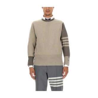 Thom Browne Rundhals-Strickware - - Knitwear - Herren - Beige - L