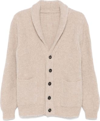 Fortela Cardigan mit geb&uuml;rstetem Finish - Nude