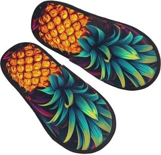 Generic Pantoufle Maison Ananas, Fruit D&Eacute;t&eacute; Hiver Pantoufles Unique Hiver Chaussures Chaudes Antid&eacute;rapantes Chaussons Maison Pour Maison Voyages Camping M
