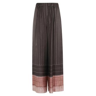 Alysi Pantalone Pinstripes - - Trousers - Damen - Braun - S