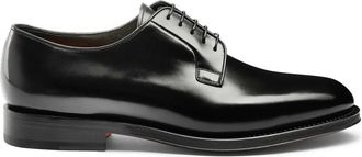 Santoni Leather derby laceup - Gr. UK_5_5 - in Wei&szlig;
