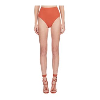 Rick Owens Femme, Shorts, Orange, Taille: 40 FR Shorts en maille Tangerine