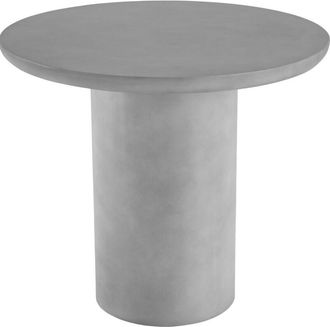 TecTake Tectake - Table de jardin ronde talmi 86,5x75,5cm - gris b&eacute;ton
