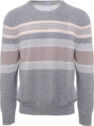 Gran Sasso Homme, Pulls, Gris, Taille: L Tricots ras du cou