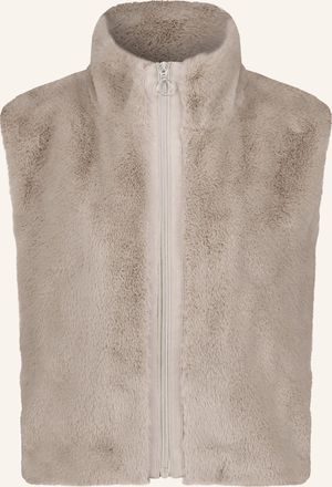 Betty Barclay Kunstfell-Weste beige