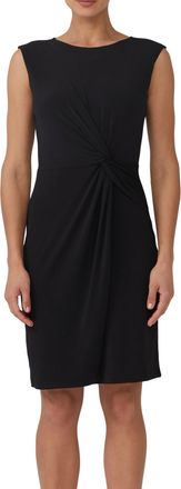 s.Oliver &Auml;rmelloses Jersey-Kleid mit Knoten-Detail und Leo-Print