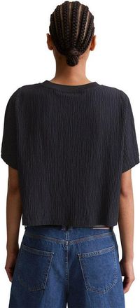 Marc O'Polo Denim Blusenshirt relaxed fit, mit markanter Struktur, cropped