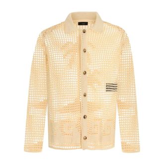 Alanui Where The Wave Begins Cardigan - - Knitwear - Herren - Beige - L