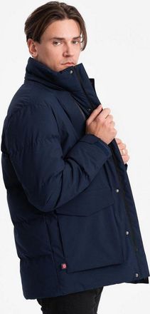 Ombre Winterjacke Winterjacke f&uuml;r Herren mit abnehmbarer Kapuze