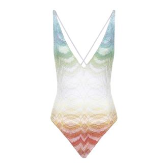 Missoni Femme, Maillots de bain, Multicolore, Taille: 36 FR Maillot de bain une pi&egrave;ce col V