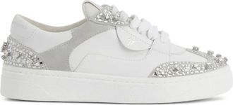 Giuseppe Zanotti baskets GZ94 à strass - Blanc