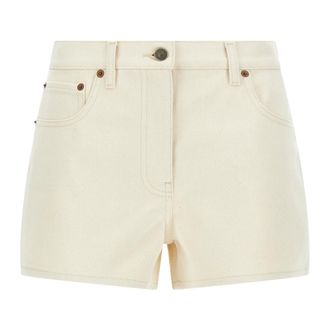 Valentino Garavani Vgold Shorts - - Shorts - Damen - Beige - W26