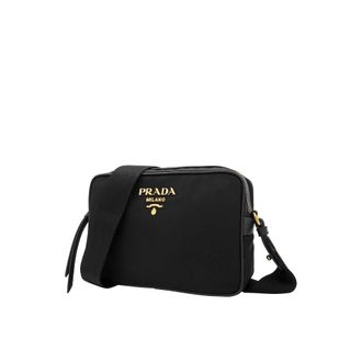 Prada Womens Black Nylon Shoulder Bag