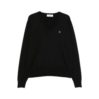 Vivienne Westwood V-neck Strickware - - Knitwear - Herren - Schwarzk - M