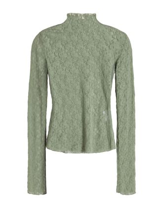 8 by YOOX STRETCH LACE TURTLENECK T-SHIRT