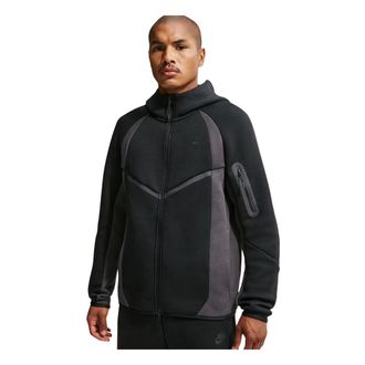Nike Homme, Sport, Noir, Taille: XL Veste Windrunner Tech Color-Block Enti&egrave;rement Zipp&eacute;e en Fleece