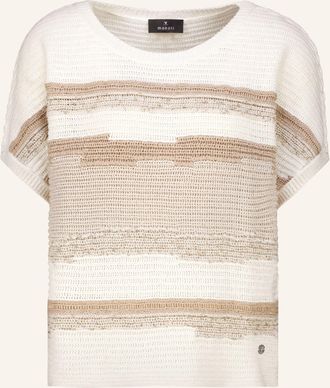 Monari Monari Strickshirt Mit Glitzergarn beige