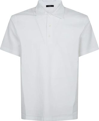 Herno Homme, Tops, Blanc, Taille: 2XL Polo en Coton Stretch Superfine