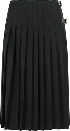 Burberry Jupe Midi - Noir