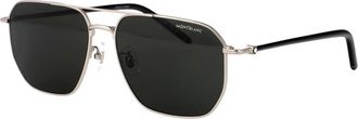 Montblanc Mb0367Sa Sonnenbrille - - Accessories - Herren - Schwarzk - 60 MM