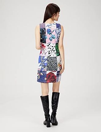 Desigual 21WWVK901000L Robe, White, L Femme