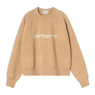 Carhartt Work in Progress Femme, Sweatshirts et sweats &agrave; capuche, Brun, Taille: 40 FR SweaT-shirt de Peintre