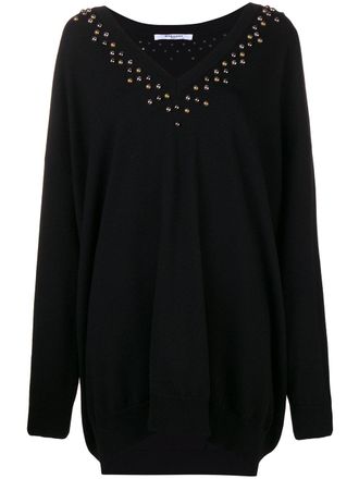 Givenchy Pullover mit V-Ausschnitt - Schwarz