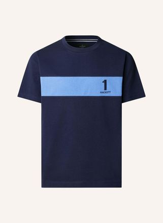 Hackett T-Shirt Heritage Nbr Panel T blau