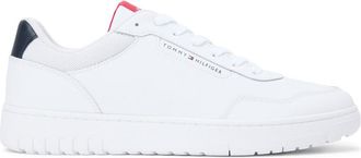 Tommy Hilfiger Leichtgewichtiger Basketball-Sneaker mit perforiertem Leder in