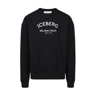 Iceberg Herren, Sweatshirts & Hoodies, Schwarzk, 2XLGr&ouml;&szlig;e