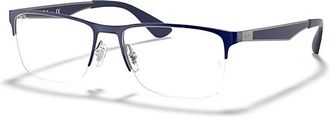 Ray-Ban Rb6335 Optics Blau Fassung Klar Glas Polarisiert 54-17