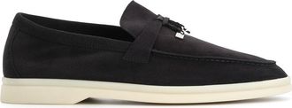 Loro Piana Loafer aus Wildleder - Schwarz