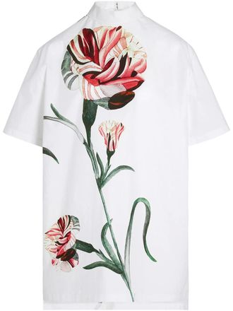Giambattista Valli blouse à fleurs imprimées - Blanc