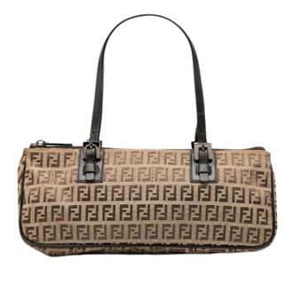 Fendi Pre-owned Canvas Shoulder Bag - - Pre-owned - Damen - Beige - ONE SIZE