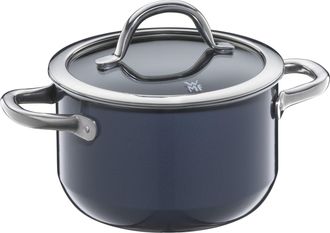 WMF Fusiontec Inspire Kochtopf klein 16 cm Glasdeckel, Fleischtopf Induktion, 1,3l, kleiner Topf Kochtopf klein, High-Tech Keramik, kratzfest, unbeschicht