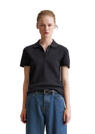 Marc O'Polo Denim Poloshirt aus Strick, modisches Muster, regular