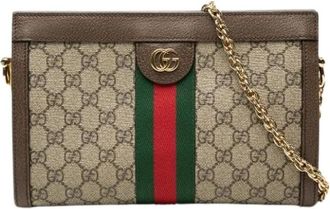 Gucci Sac bandouli&egrave;re Ophidia Pre-owned - Femme - Pre-owned - Beige - Taille: ONE Size