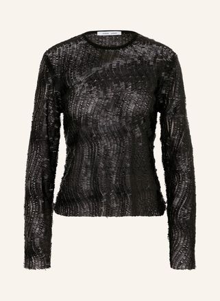 Sams&oslash;e & Sams&oslash;e Sams&oslash;e Sams&oslash;e Blusenshirt Saruby Mit Pailletten schwarz