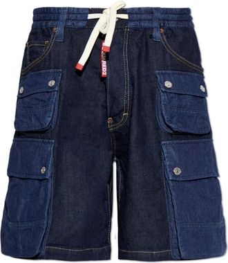 Dsquared2 Homme, Shorts, Bleu, Taille: 2XL Denim Cargo Shorts