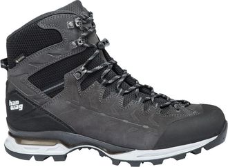 Hanwag M Makra Trek GTX Grau - Gore-Tex Technischer wetterfester Herren Bergschuh, Größe EU 40.5 - Farbe Asphalt - Lig