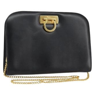 Ferragamo Sac bandouli&egrave;re en cuir Pre-owned - Femme - Pre-owned - Noir - Taille: ONE Size
