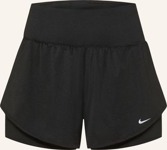 Nike 2-In-1-Laufshorts Flow schwarz