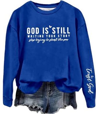 Generic Sweats &agrave; capuche pour femmes dhiver et dautomne 2025 avec lettre graphique, coupe ample, col rond, esth&eacute;tique, sweat &agrave; capuche tendance, personnalis&eacute;,