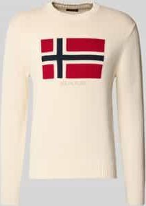 Napapijri Strickpullover mit Rundhalsausschnitt Modell MURA