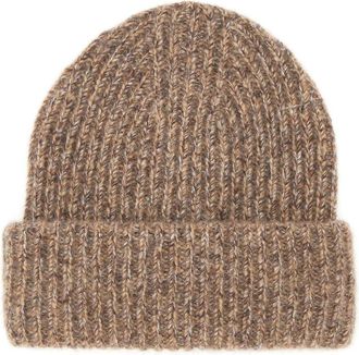 Soft Goat Bonnet chin&eacute; - unisex - Accessoires - Brun - Taille: ONE Size