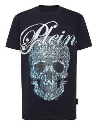 Philipp Plein Round Neck T-Shirt Gradient Skull