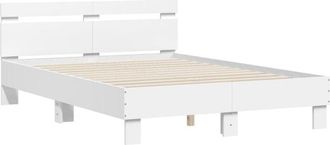 vidaXL Cadre de lit sans matelas blanc 120x190 cm Vidaxl