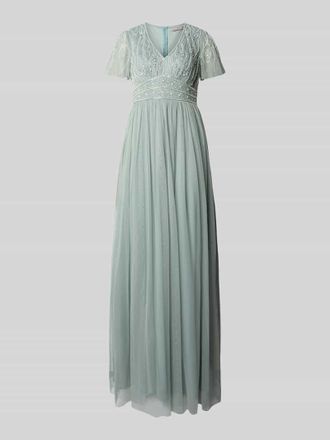 Christian Berg Cocktail Abendkleid mit Paillettenbesatz